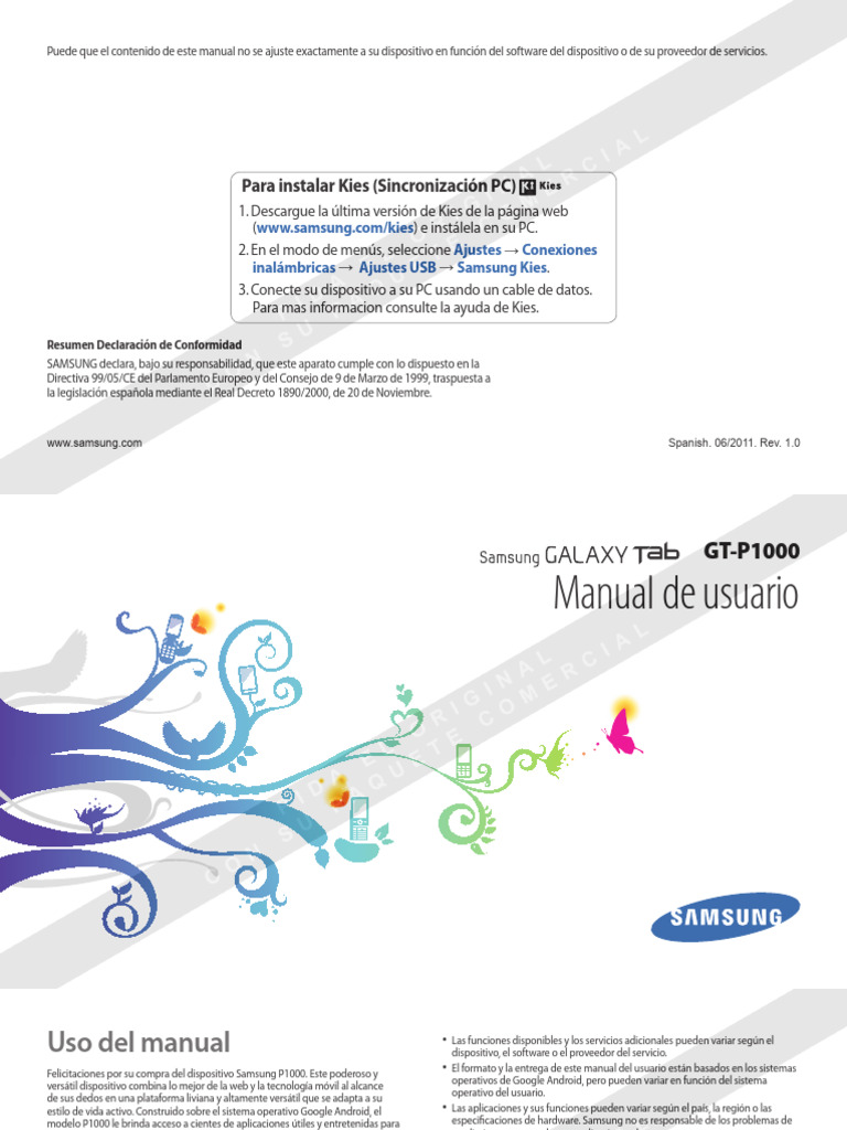 GT-P1000 UM Open Gingerbread Spa Rev.1.0 110628 Watermark | PDF ...