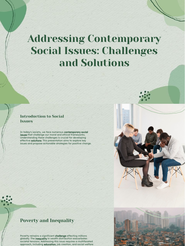 Slidesgo Addressing Contemporary Social Issues Challenges and Solutions ...