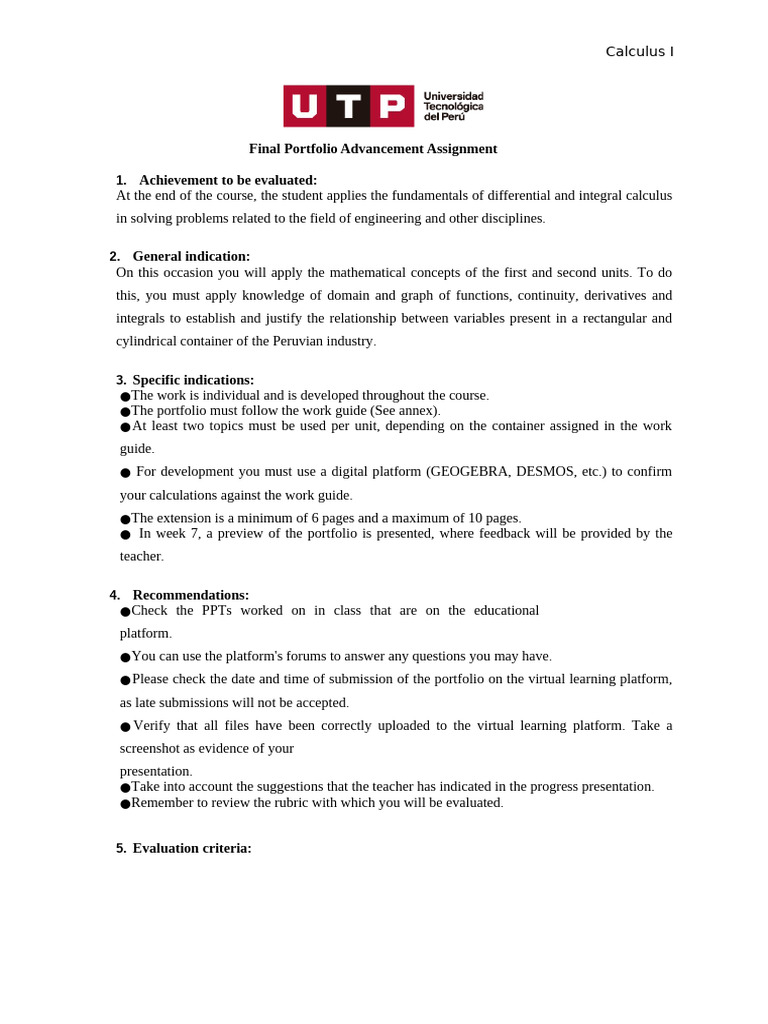 Final Portfolio - APPLIED CALCULUS TO PHYSICS 1 (COMPLETED) | PDF ...