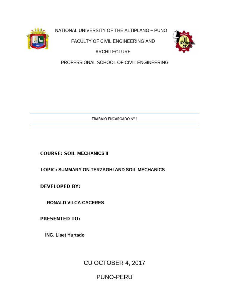 Terzaghi's Impact on Soil Mechanics | PDF | Soil Mechanics ...