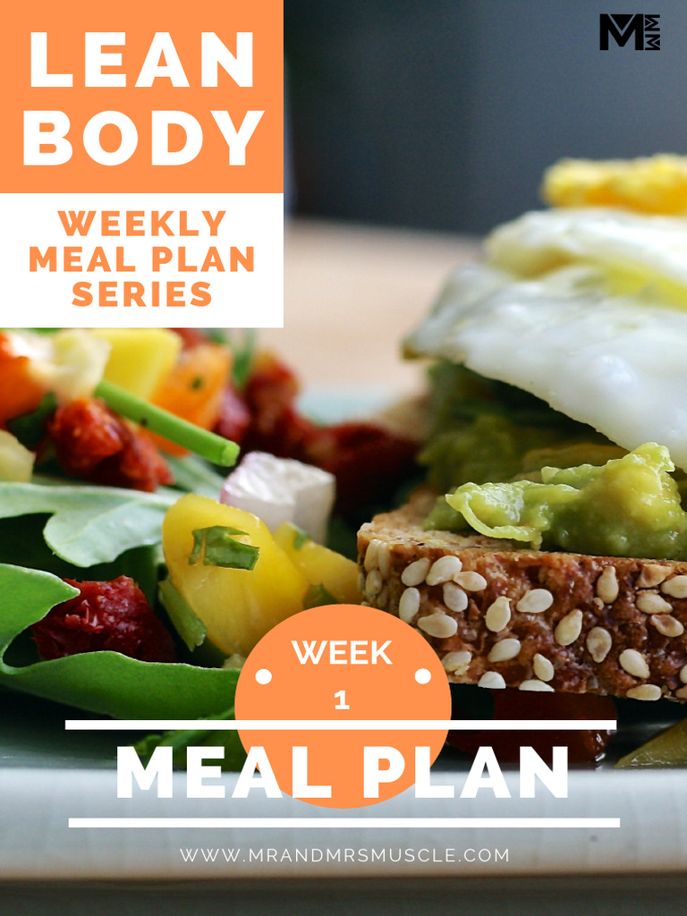 Lean Body Meal Plan - Week 1 | PDF | Weight Loss | Obesity