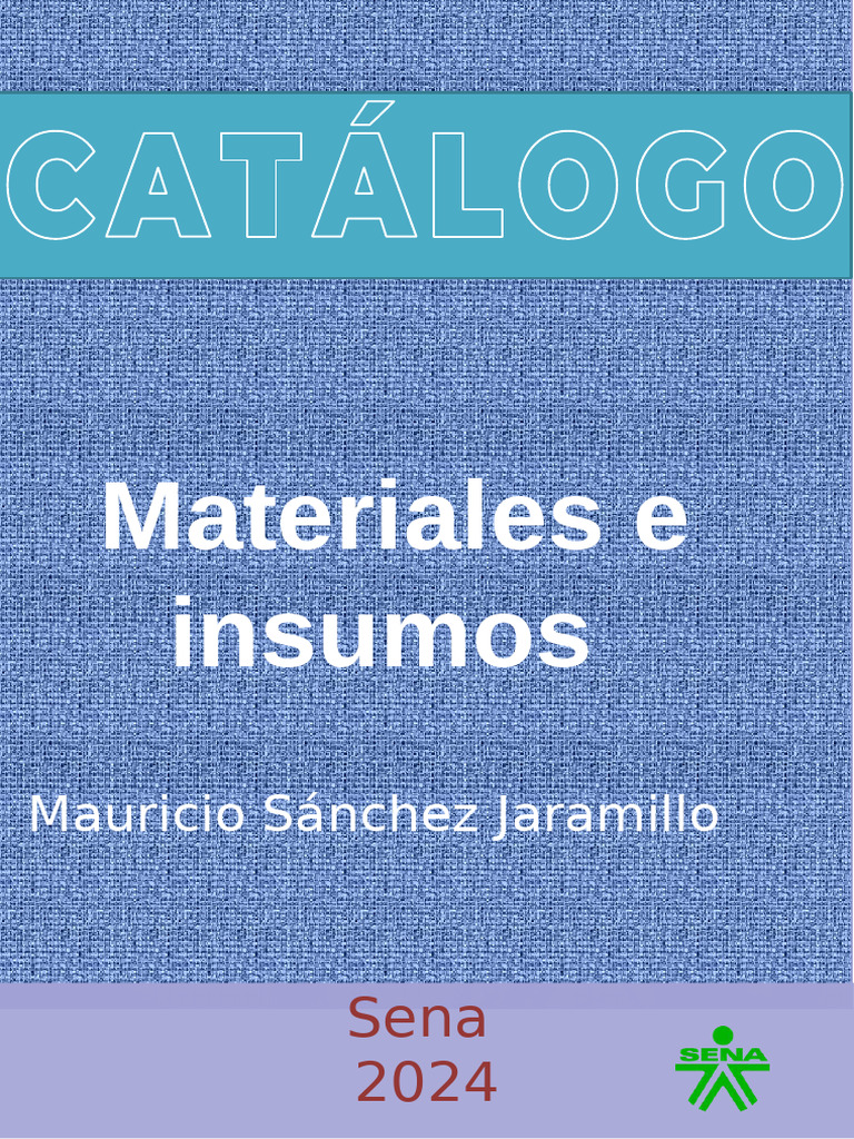 Catalogo Materiales e Insumos Yv | PDF | Textiles | Ropa