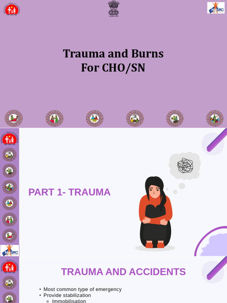 Emergency Care For CHO - SN - Trauma and Burns | PDF | Burn | Wound