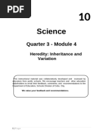 SCIENCE G10 Q3 Module 4 | PDF | Translation (Biology) | Rna