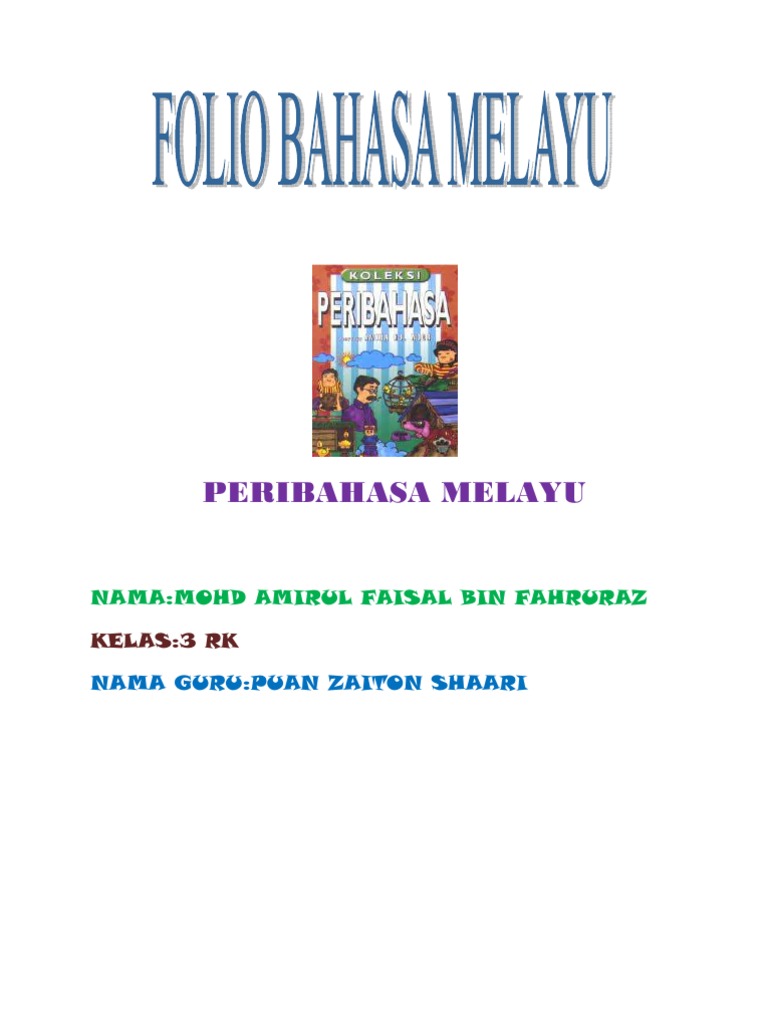 Folio Bahasa Melayu Tingkatan 3 | PDF