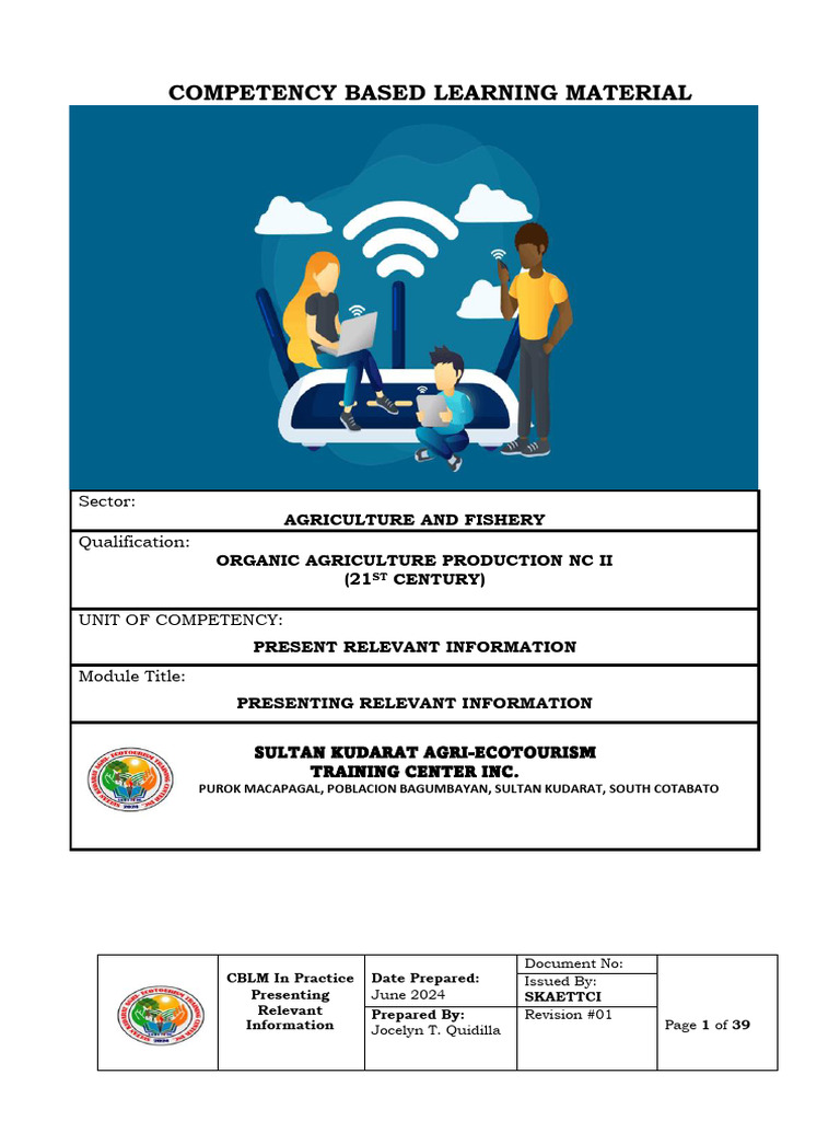 Competency in Presenting Information | PDF | Educational Assessment ...