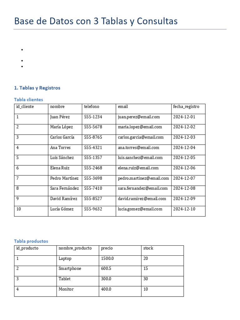Base de Datos Con Consultas Erevision | PDF | Datos de computadora | De ...