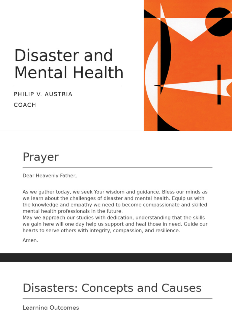 Disaster Impact on Mental Health | PDF | Earthquakes | Types Of ...