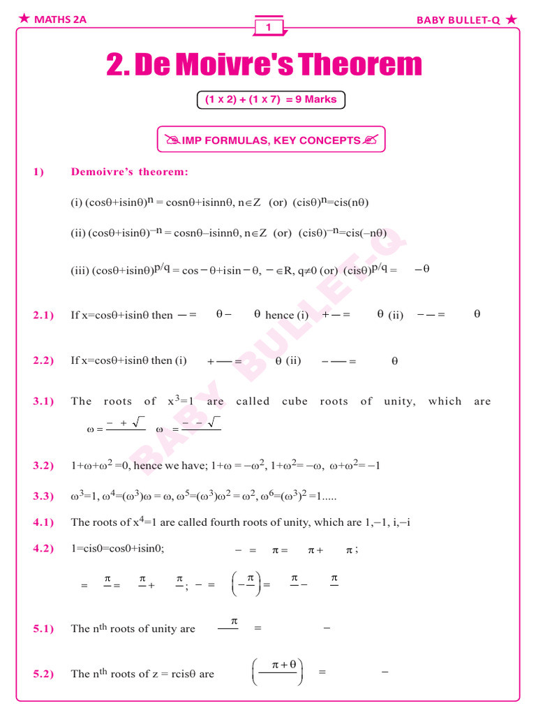 2-DEMOVIERS-THEOREM | PDF