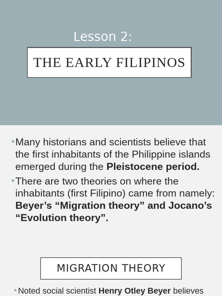 RPH The Early Filipinos | PDF | Philippines