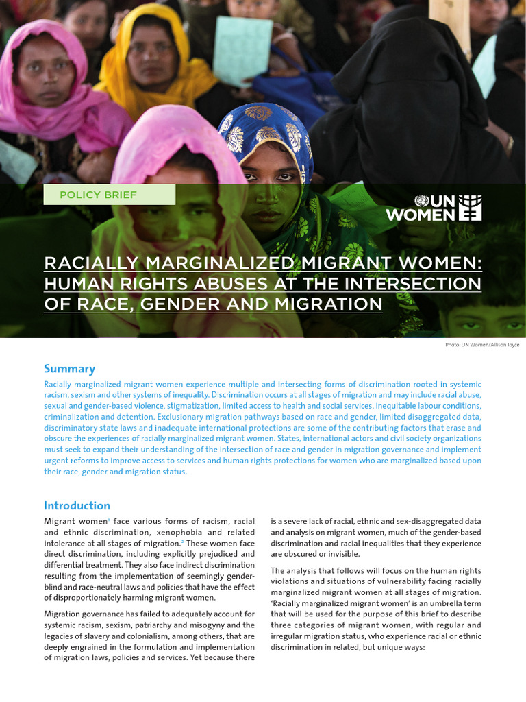 Racially Marginalized Migrant Women en - 0 | PDF | Immigration ...
