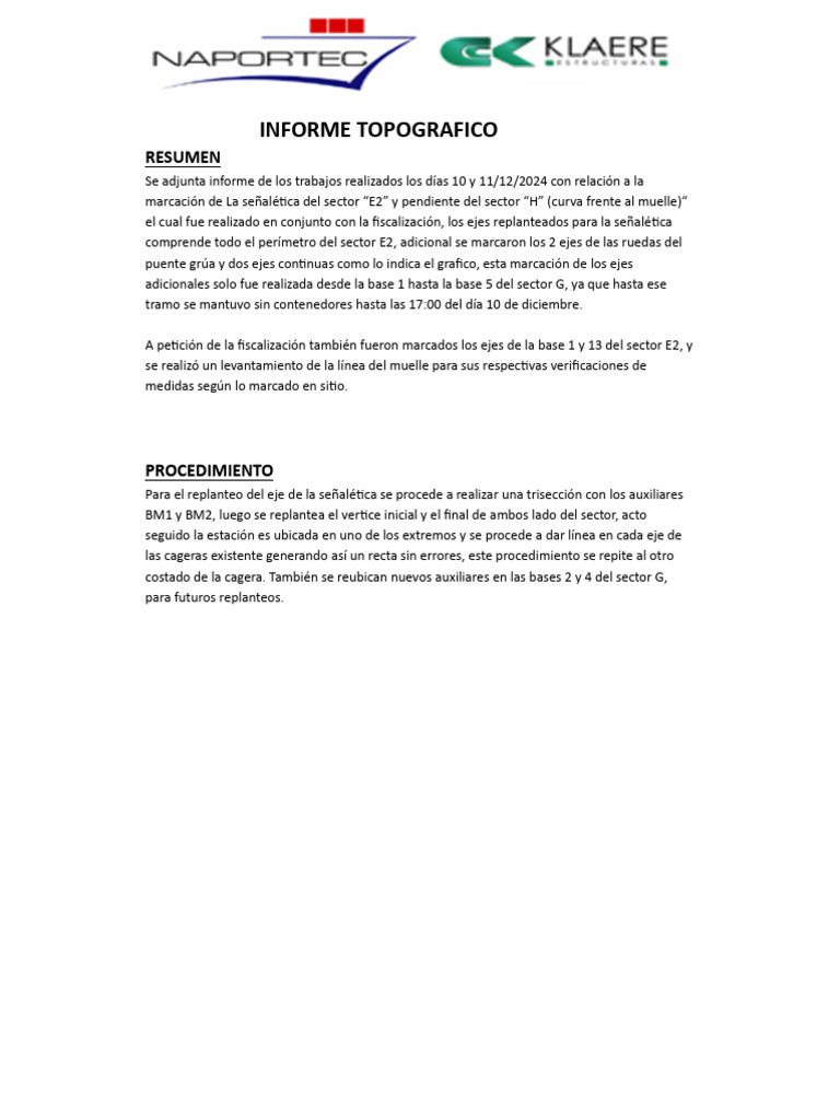 INFORME REPLANTEO DE SEÑALETICA SECTOR E2-signed | PDF | Ciencias de la ...