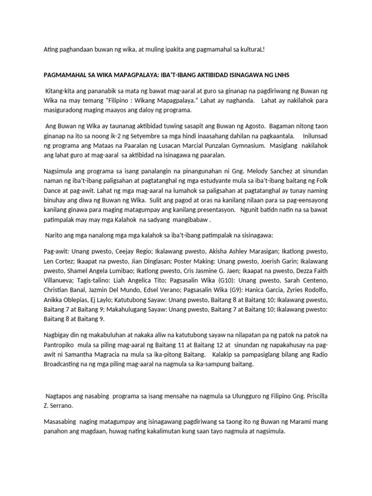 Rod Manzano - News Article | PDF