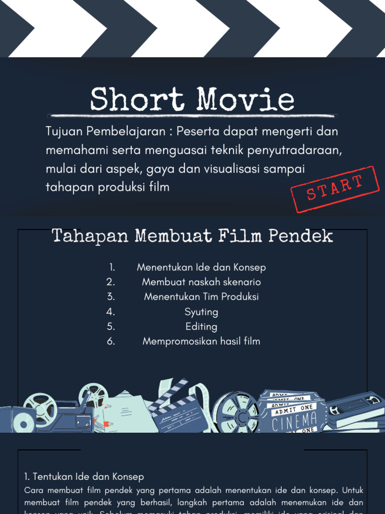 Tahapan Pembuatan Film Pendek | PDF