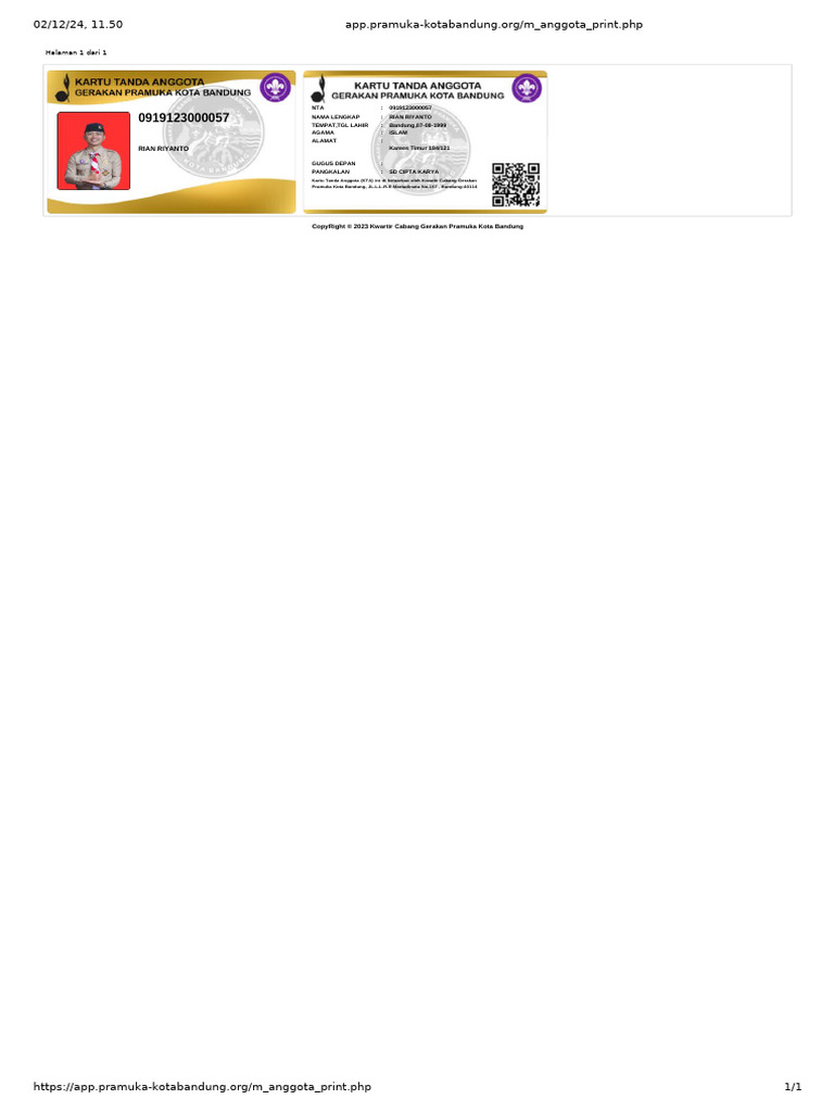 Kta Pramuka Rian | PDF