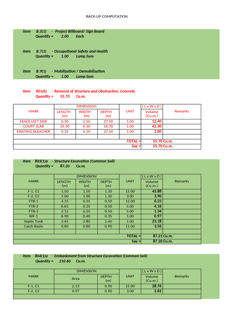 24IJ-0089 - Back Up Computation | PDF | Truss | Length
