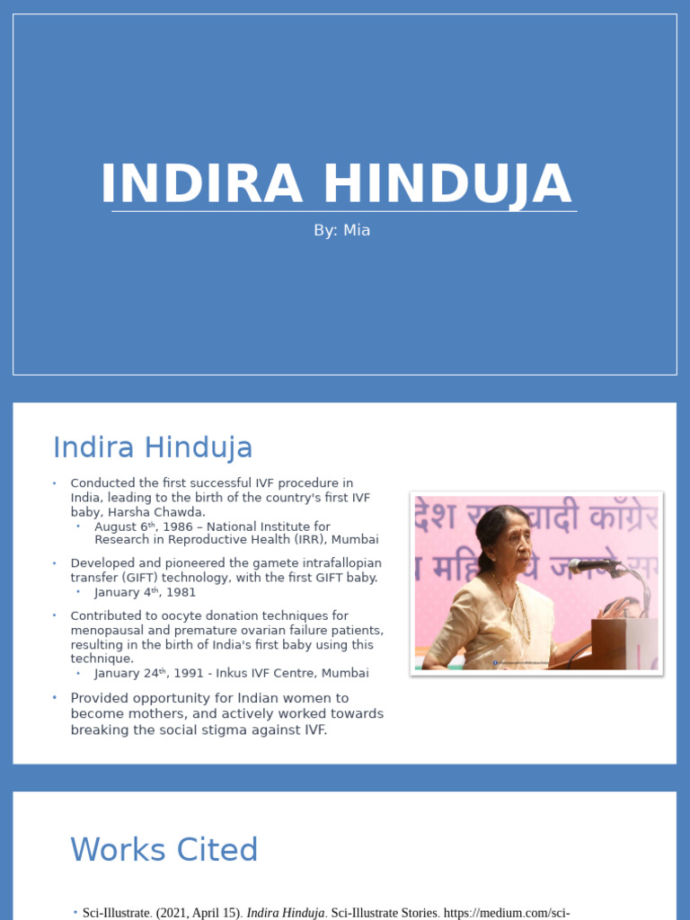 Indira Hinduja | PDF