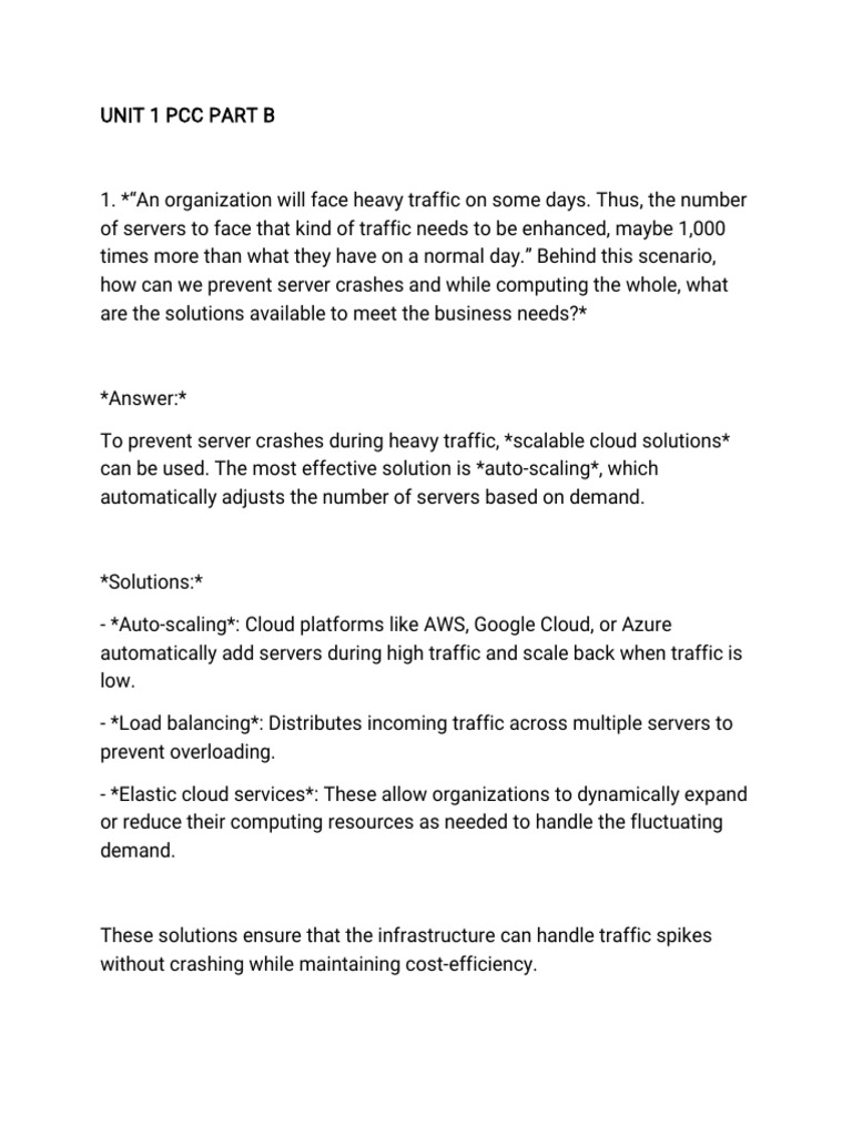 PCC U1 | PDF | Cloud Computing | Software As A Service
