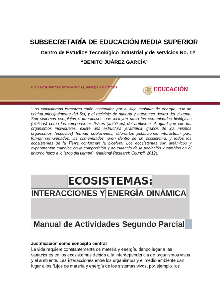 Ecosistemas: Interacciones y Energía | PDF | Red alimentaria | Agua