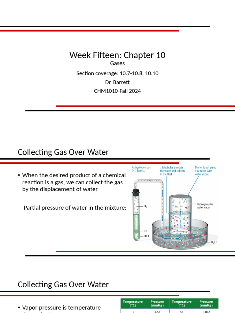 BB - CHM1010 - F24 - Blank Lecture Slides - W15 - Final | PDF | Gases | Stoichiometry