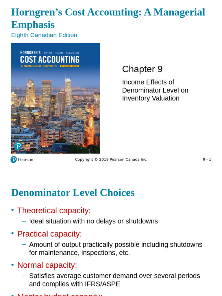 Horngren Cost Ac 8e PPT Ch09 - AC332 | PDF | Inventory | Demand