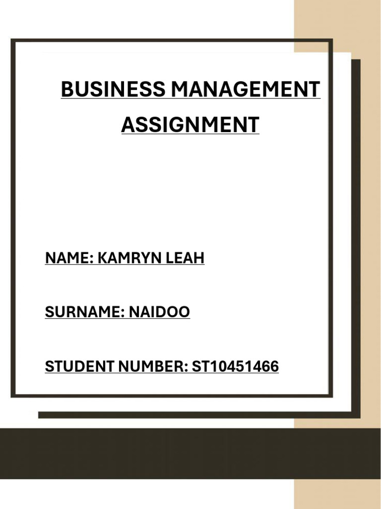 BMNG Assignment - St10451466 | PDF | Self Actualization | Product (Business)