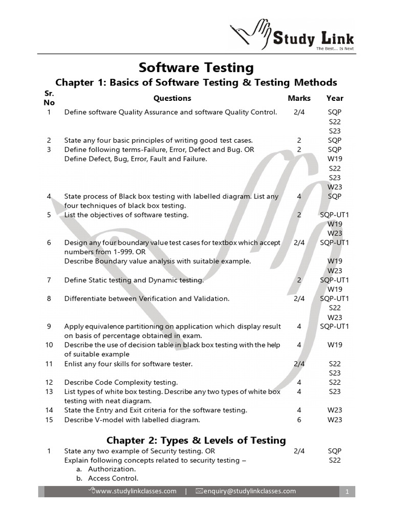 Chapterwise Papers - I Scheme & Additional Notes | PDF | Software ...