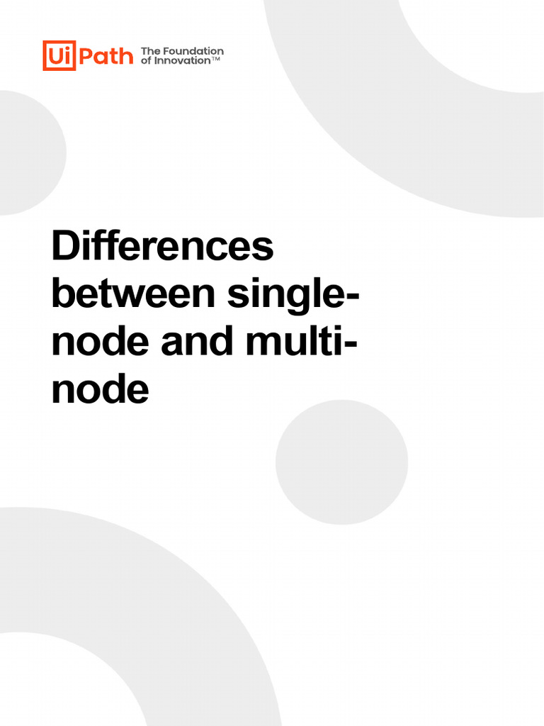 Differences between single-node and multi-node | PDF
