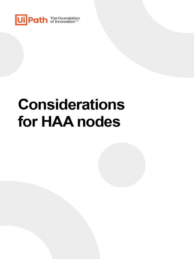 HAA Node Setup and Troubleshooting Guide | PDF