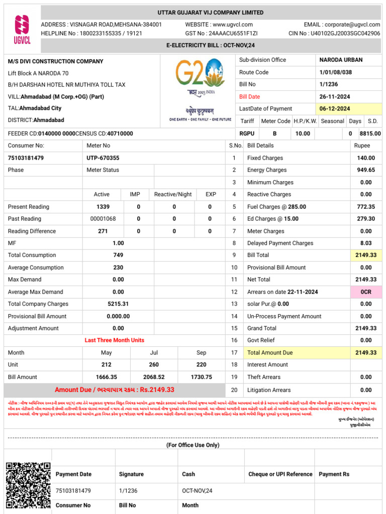 Light Bill | PDF