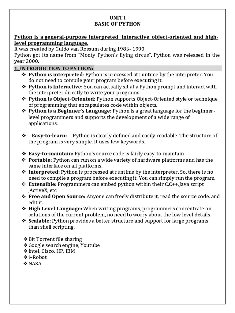 unit_1 | PDF | Parameter (Computer Programming) | Reserved Word