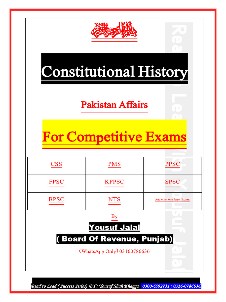 6 Constitutional Development | PDF | Muhammad Ali Jinnah | Pakistan