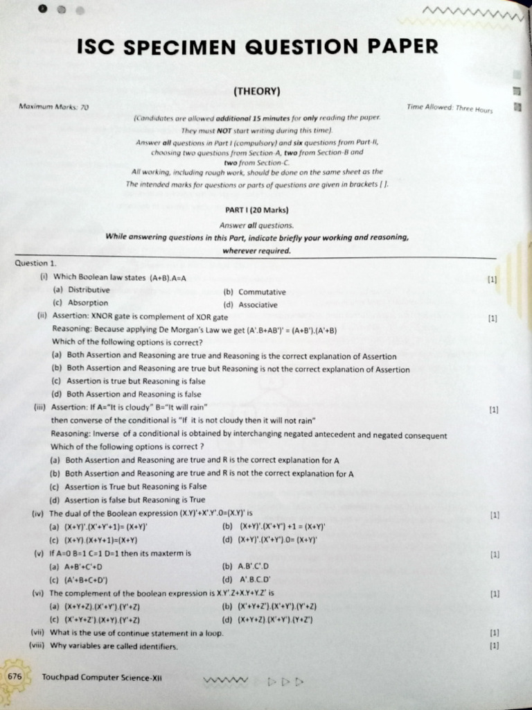 Specimen CTS 2024 | PDF | Constructor (Object Oriented Programming) | Programming