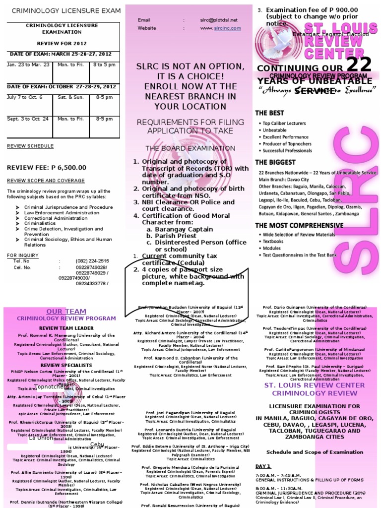 Criminology Flyer 2012 | PDF | Forensic Science | Law Enforcement ...