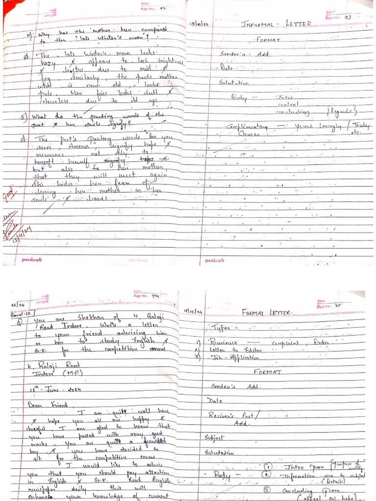 English Notes Class 12 | PDF