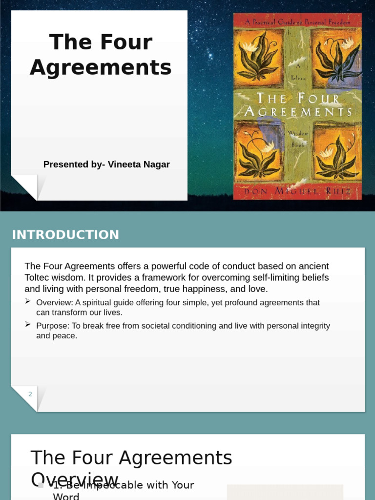 The 4 Agreements | PDF | Social Psychology | Psychology