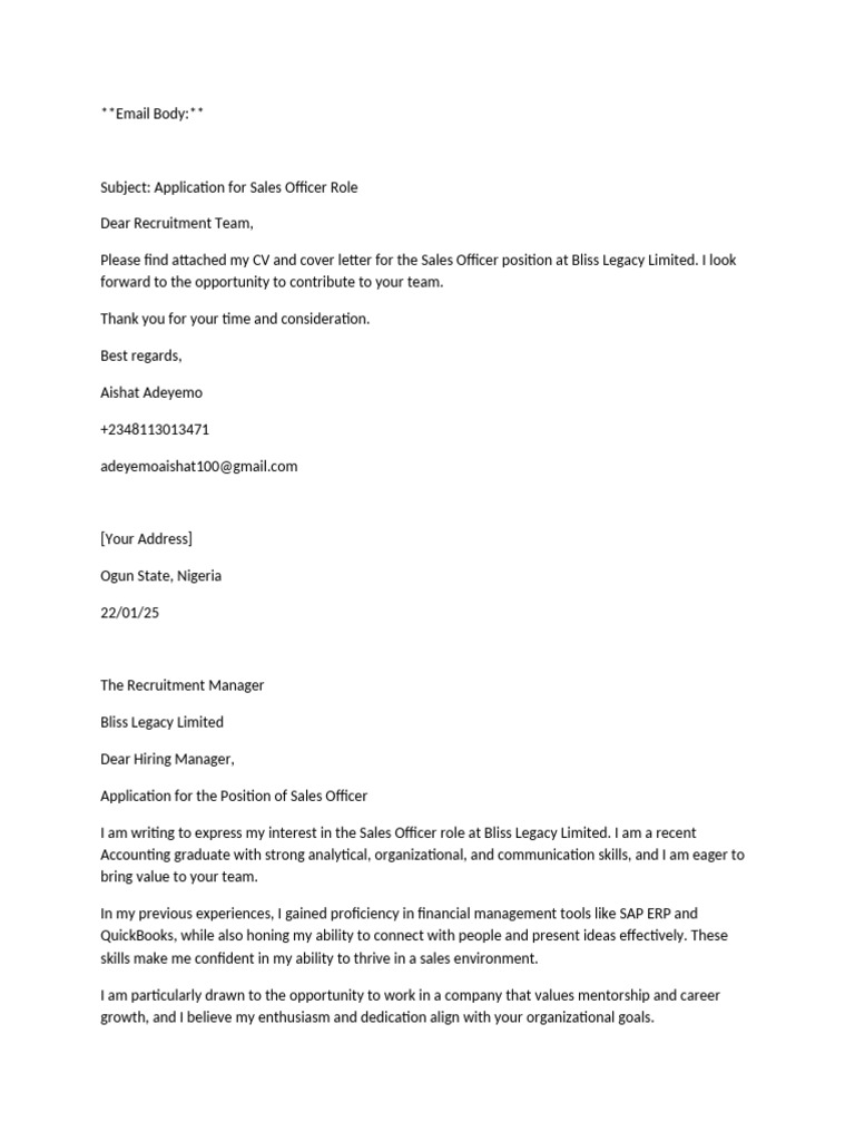 Email Body - WPS Office | PDF