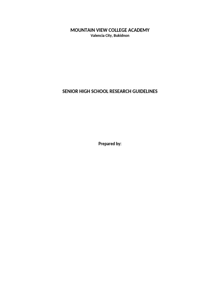 MVCA Research Guidelines | PDF | Hypothesis | Data Analysis