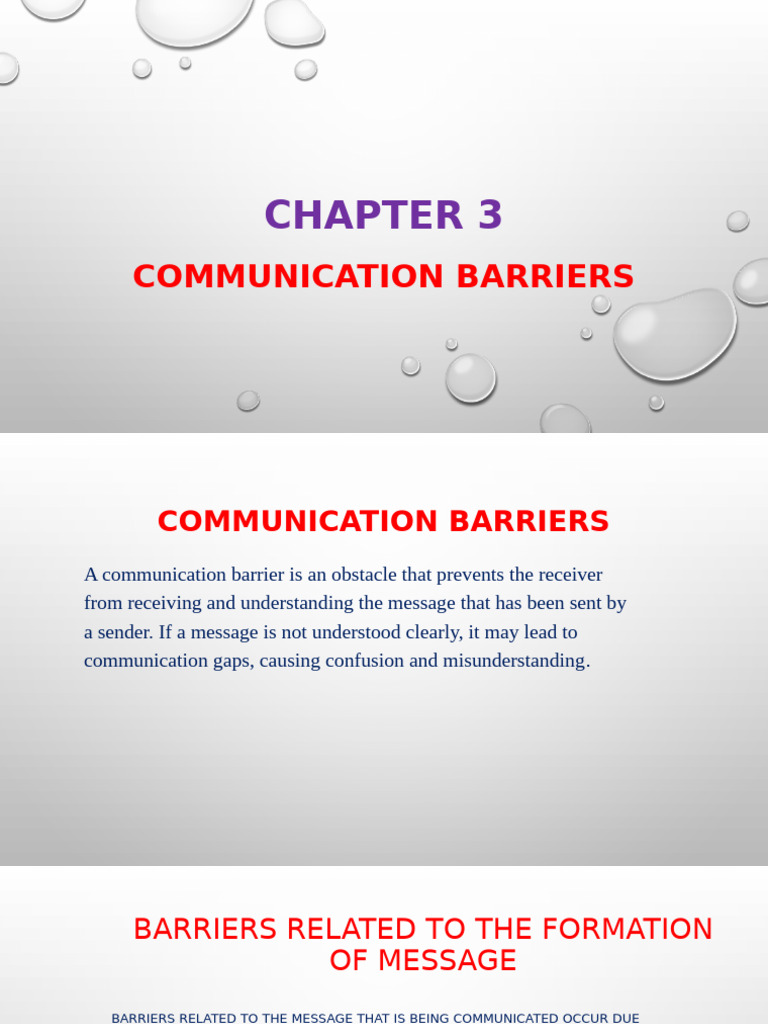 Overcoming Communication Barriers | PDF | Communication | Nonverbal ...