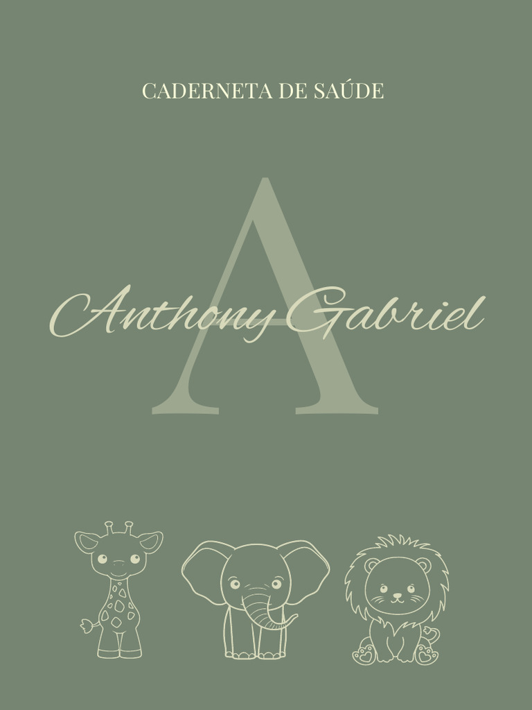 Caderneta Anthony Gabriel PDF | PDF