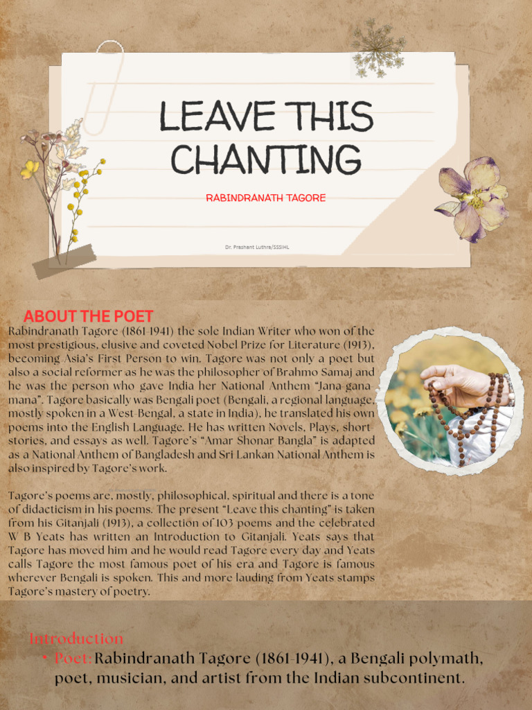 Leave This Chanting - Class | PDF