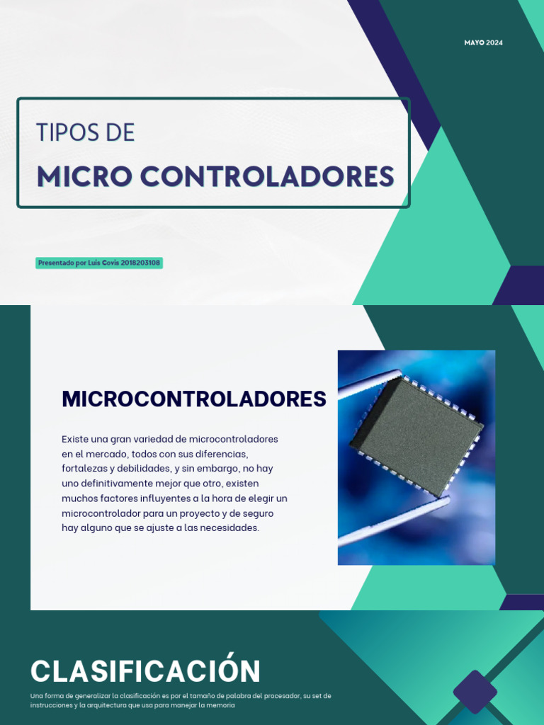 Tipos de Micro Controladores | PDF | Microcontrolador | Unidad Central de procesamiento