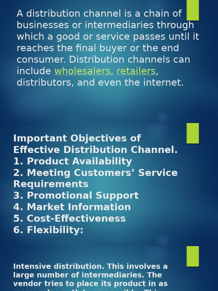 Effective Distribution Channel Strategies | PDF