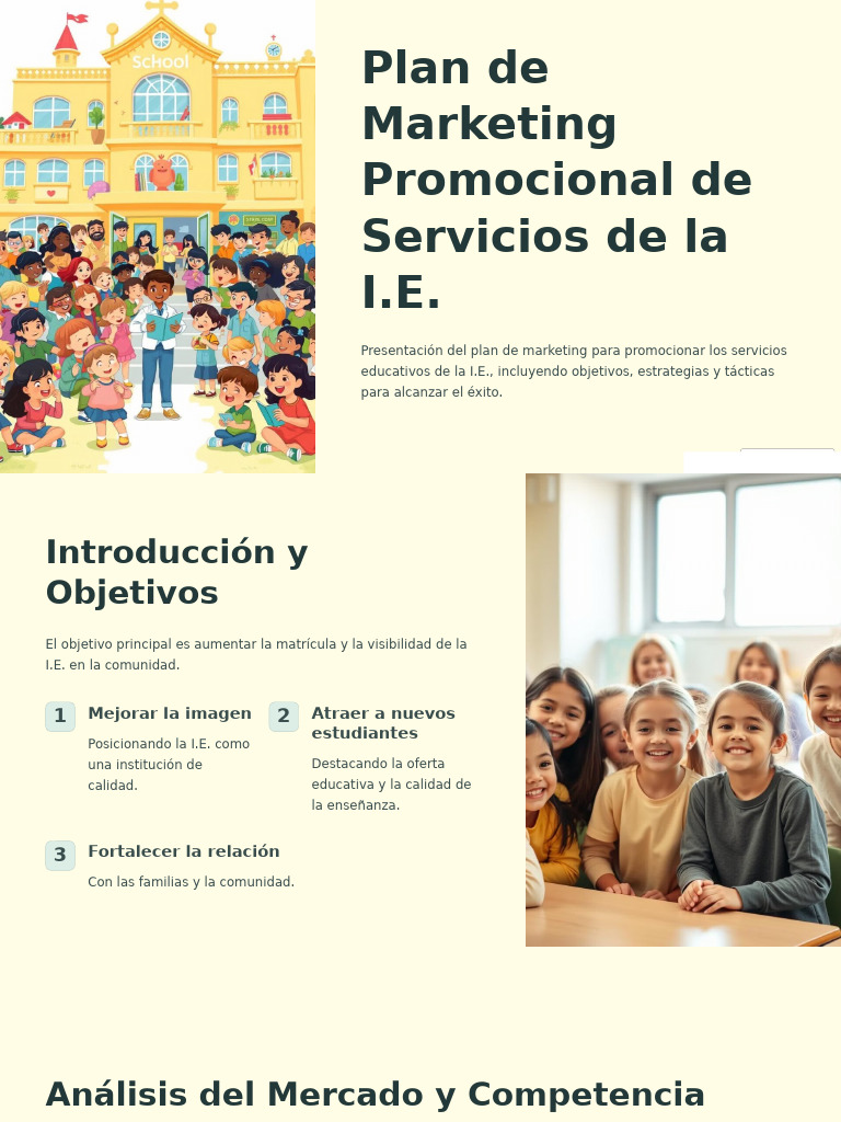Plan de Marketing Promocional de Servicios de La IE | PDF | Marketing ...