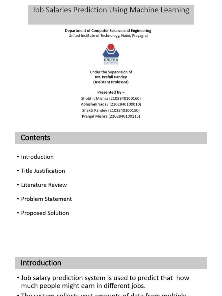 Machine Learning Salary Forecast | PDF | Machine Learning | Prediction