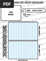 DIY Flutter Diary Template (Black & White) | PDF