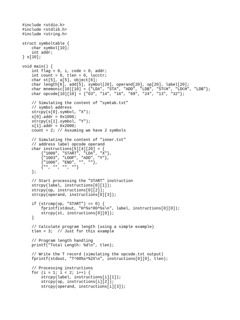 Twopass | PDF | Central Processing Unit | Software Engineering