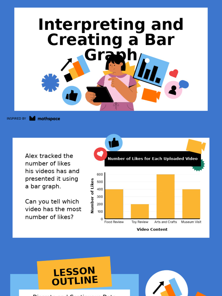 Interpreting and Creating A Bar Graph Education Presentation in Blue ...