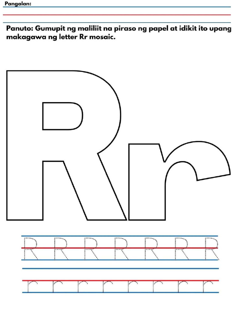letter Rr mosaic | PDF