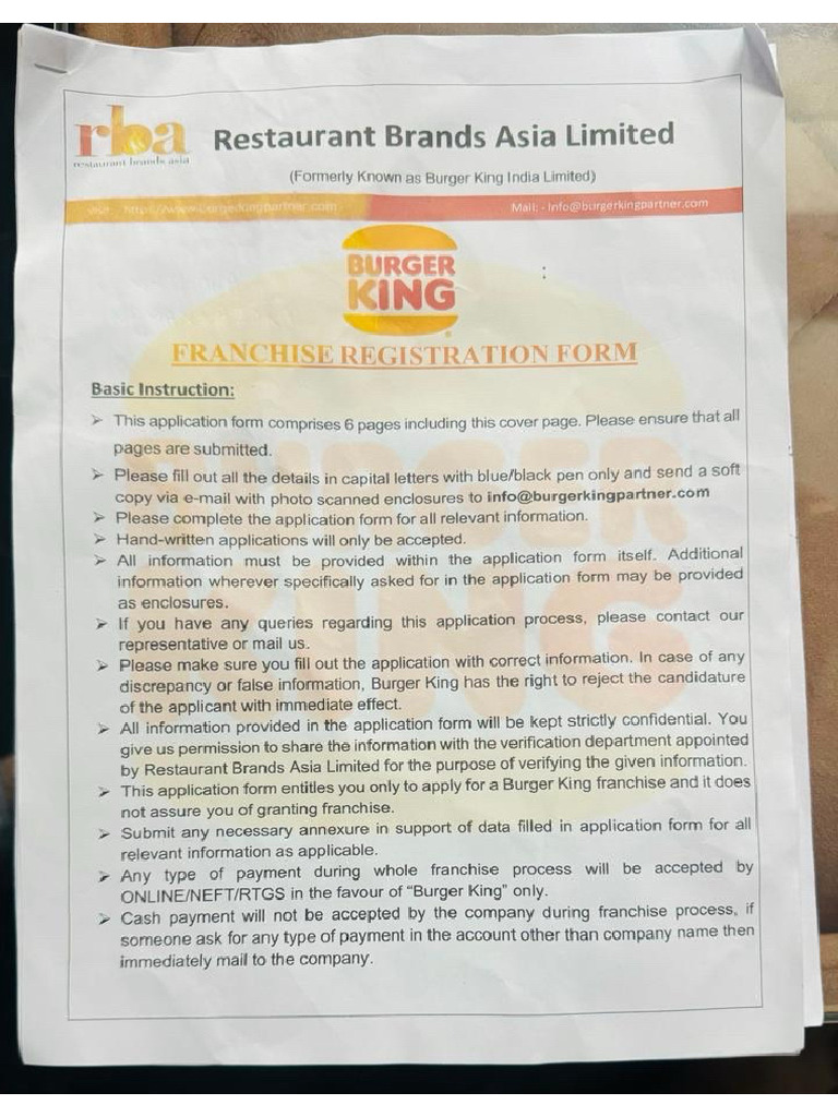 Burger King Application | PDF | Banks | Taxes